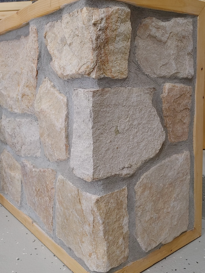Desert Tan Random Rustic - Squares & Recs - Thin Stone Veneer - Flats
