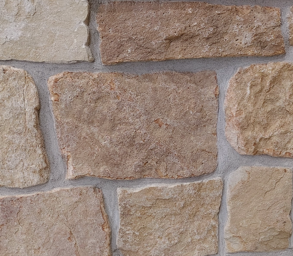 Desert Tan Sandstone Guillotined Squares & Recs - Thin Stone Veneer ...