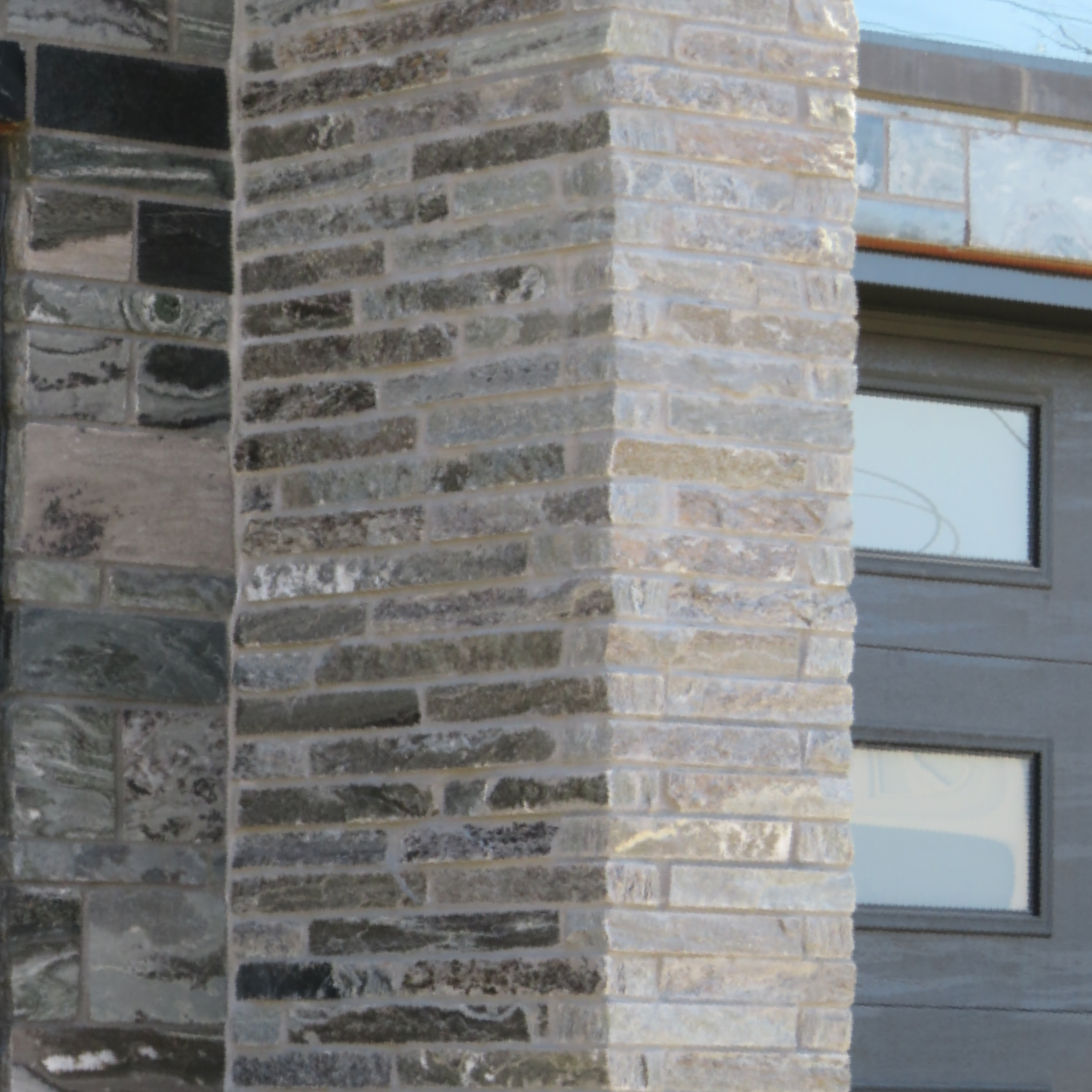 Elite Blue Granite 2-1/4 Inch Sawn Low Rise Split Face - Thin Veneer