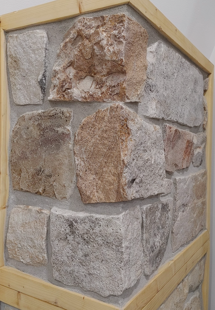 Weathered Face Sandstone Guillotined Squares & Recs Full Color Blend