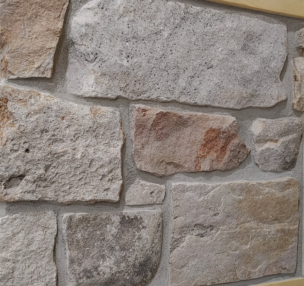 Weathered Face Sandstone Guillotined Squares & Recs Full Color Blend