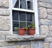 2-1/4x12 Coping Stone with Rock Face - Available in Weatheredge Limest