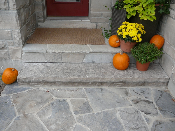 Ontario Charcoal Limestone Flagstone, Random, 1.5 inch thick – Natural ...
