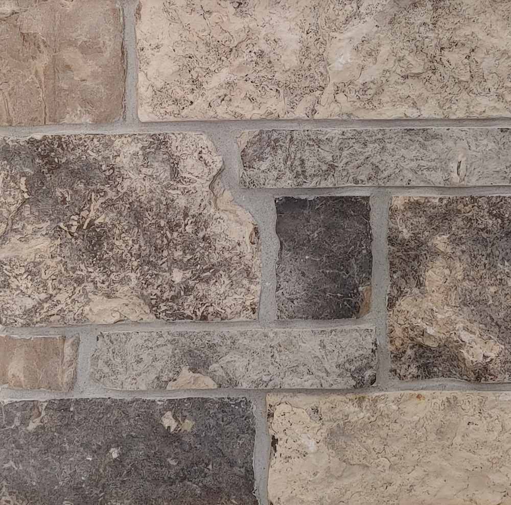 Rustic Brown Sawn Height - Thin Stone Veneer - Flat