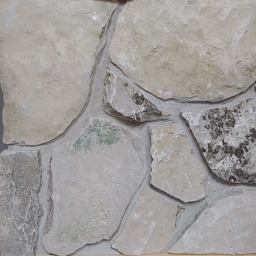 Placage mince en pierre calcaire Weatheredge - Face rustique patinée a