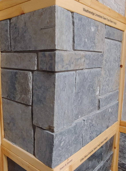 Weatheredge Limestone Bed Face Thin Veneer - Sawn Face Sawn Height - F ...