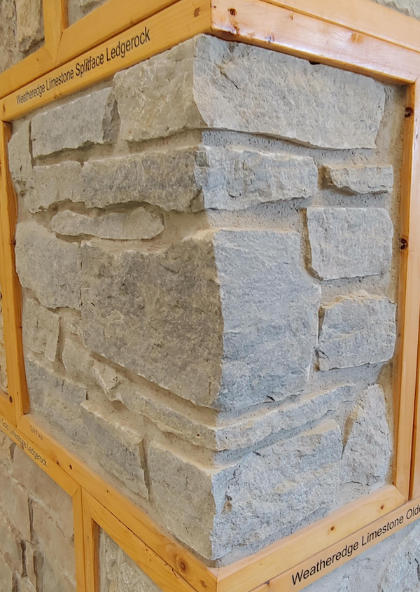 Weatheredge Limestone Splitface Ledgerock Thin Veneer - Flats