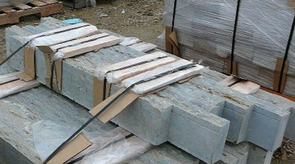 2-1/4x12 Coping Stone with Rock Face - Available in Weatheredge Limest ...